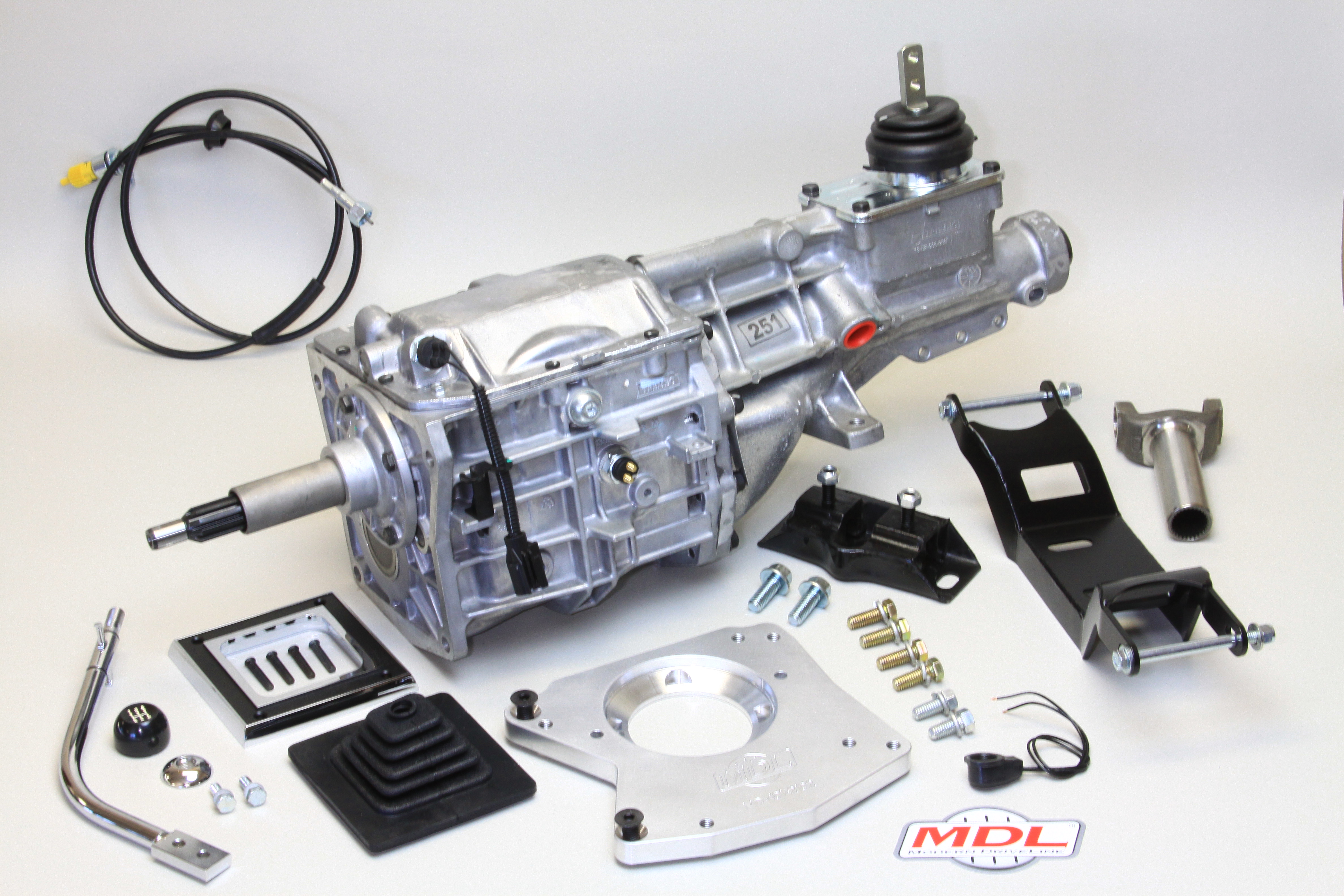 Package, Manual six bolt to T-5z, 65-66 Mustang : Modern Driveline, Inc.