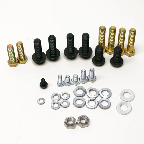 Install hardware kit for Chevy Front shift T5 /alum. bell